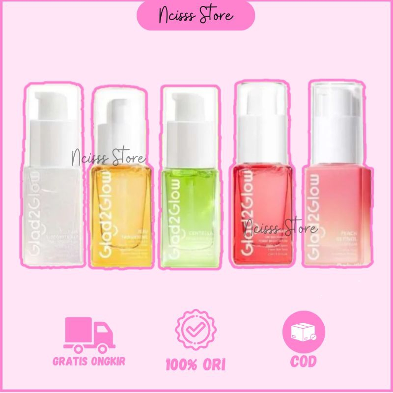Jual Glad2Glow G2G Serum Series 17ml All Variant | Peach Retinol ...