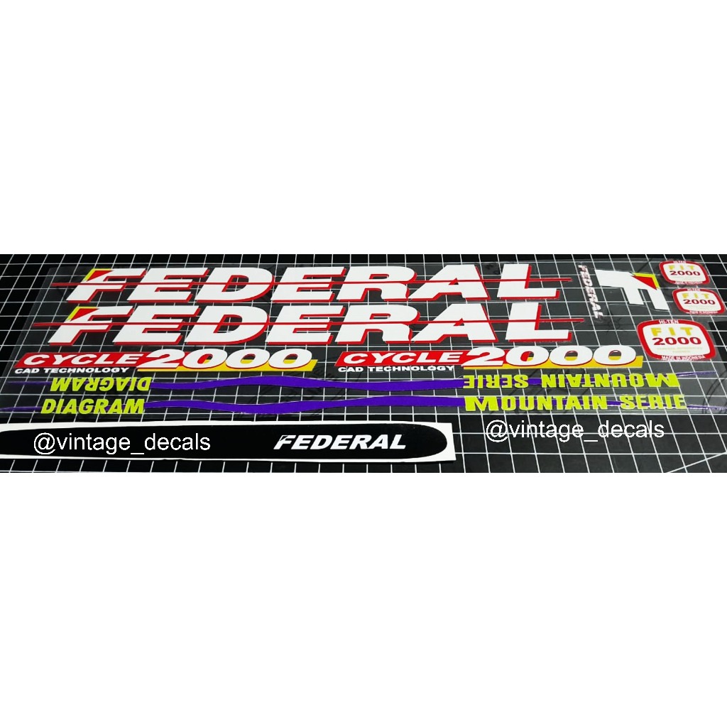 Jual sticker federal DIAGRAM mountain serie | Shopee Indonesia