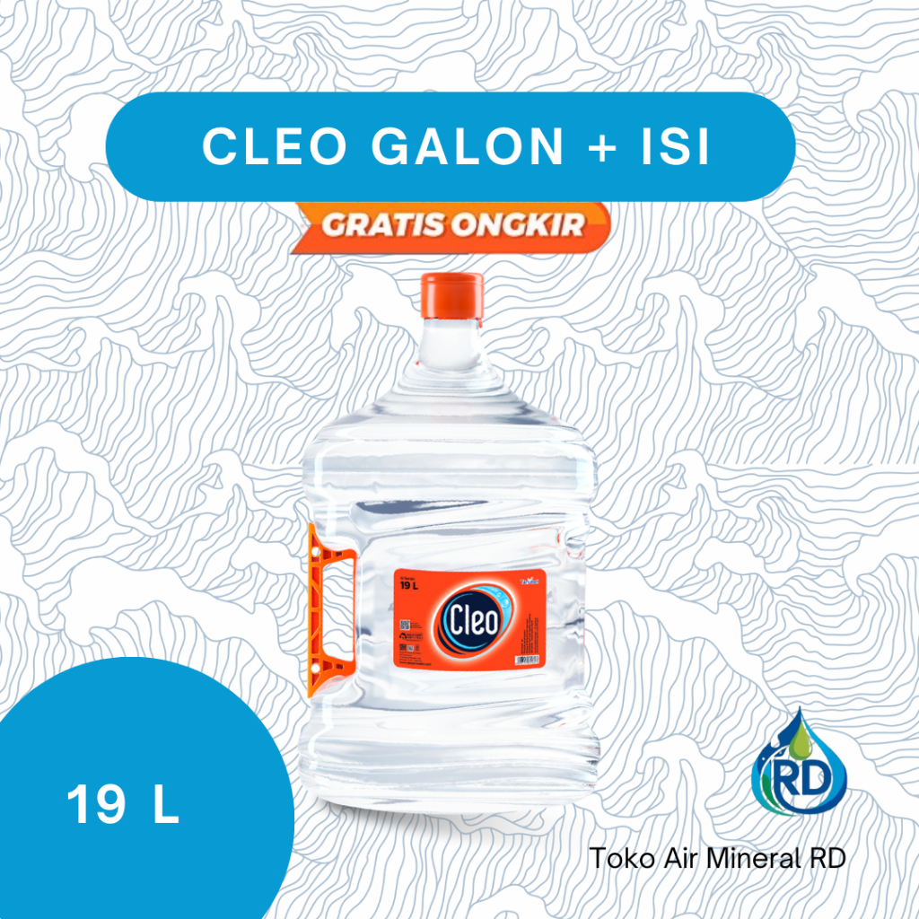 Jual RD - Galon CLEO - Isi 19 Liter - Air Minum Mineral Galon | Shopee Indonesia