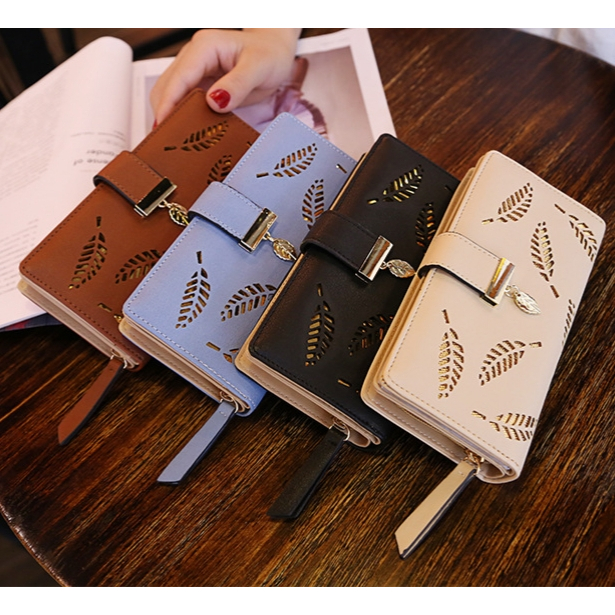 Jual (IMPORT KOREA) DOMPET KULIT WANITA IMPORT DOMPET PANJANG KULIT ...