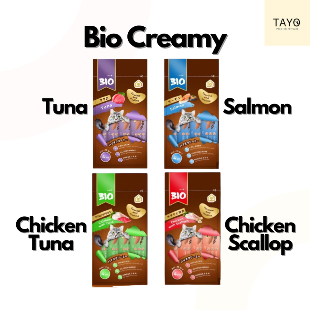 Jual Bio Creamy Snack Liquid Cemilan Kucing 60gr isi 4 pcs Chicken with ...