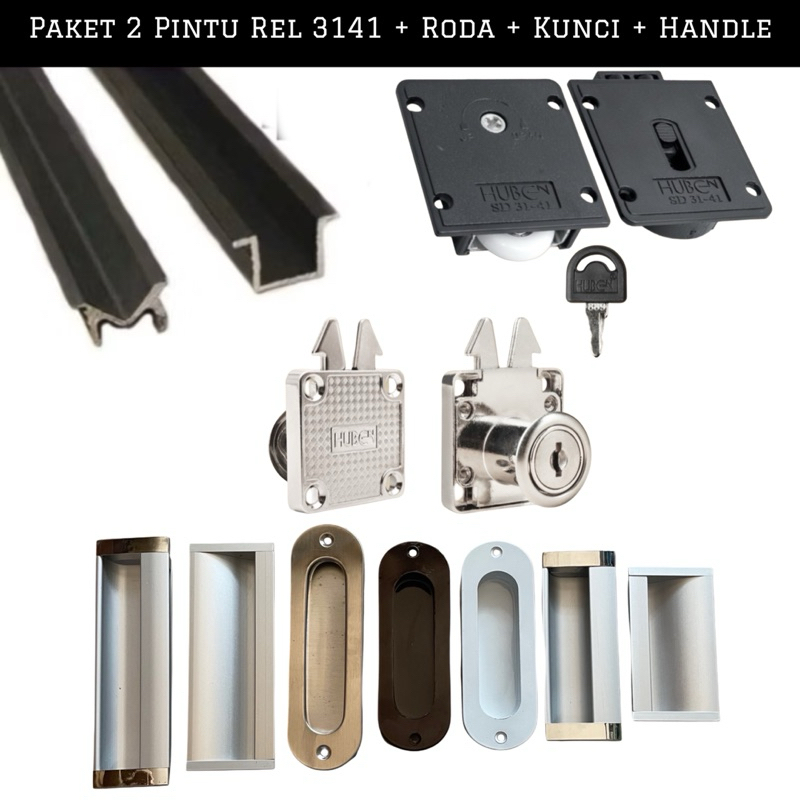 Jual Rel Lemari Sliding Tanam SD - 3141 2 Pintu 1.5 Meter | Rel LemariGeser SD 3141 Lengkap ...
