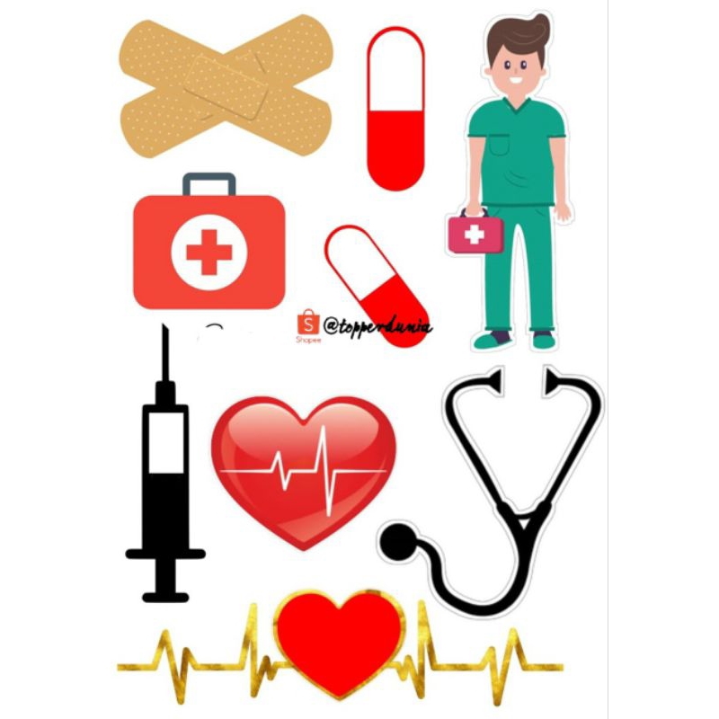 Jual Topper Medice/Dokter/Perawat custom | Shopee Indonesia