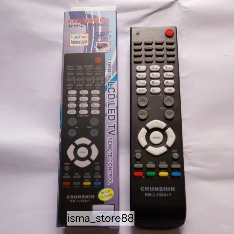 Jual REMOT TV POLYTRON LCD LED POLYTRON MINIMAX MULTI RM-L1086+1 ...