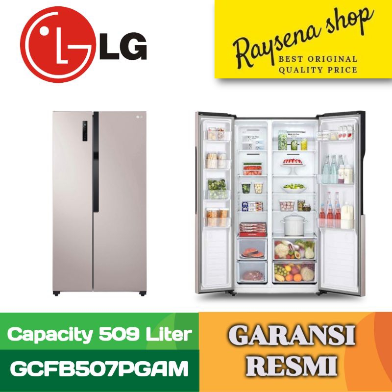 Jual LG KULKAS SIDE BY SIDE REFRIGERATOR GCFB507PGAM GCFB507 | Shopee Indonesia