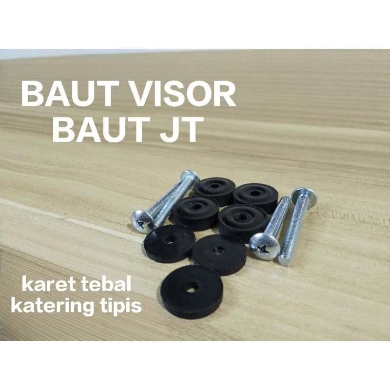 Jual baut visor baut jt karet tebal tipis | Shopee Indonesia
