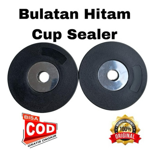 Jual Bulatan Hitam Pres Cup Sealer Berlaku Semua Merek ( Penjepit ...