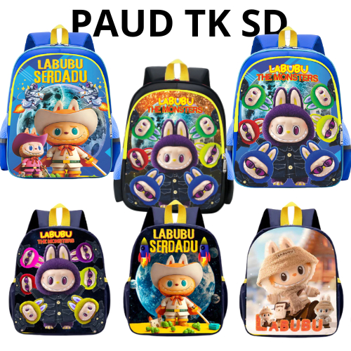 Jual Tas Ransel Anak Karakter Labubu Cocok untuk Anak Sekolah TK PAUD SD | Shopee Indonesia