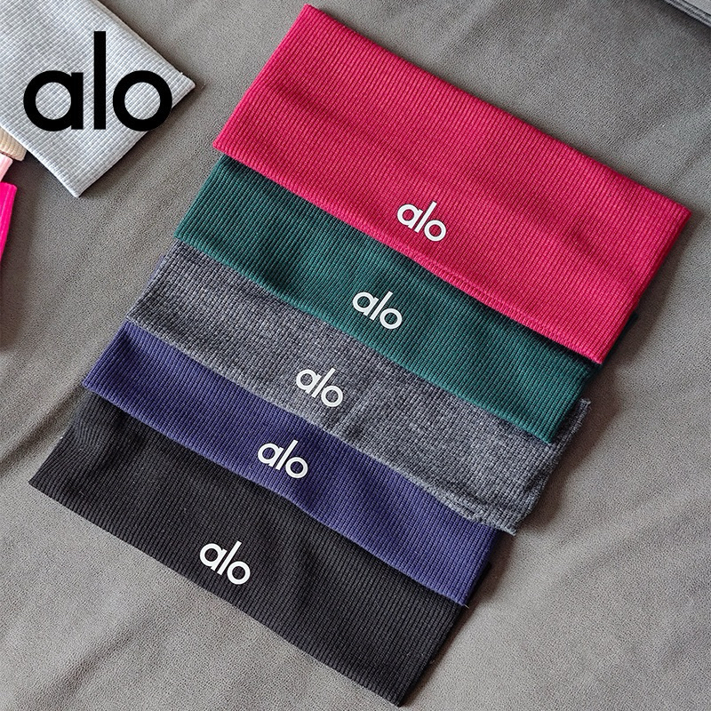 Jual Headband aL0 bando kain lebar salur yoga pilates tennis running ...
