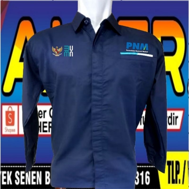 Jual new kantong 1 Kemeja PNM mekaar baju PNM mekaar seragam PNM mekaar ...