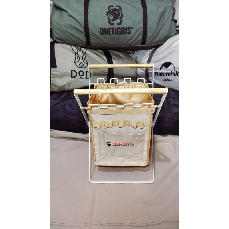Jual NEW SWANGGI Baltic White Rak Kantong Sampah Besi Medium Portable ...