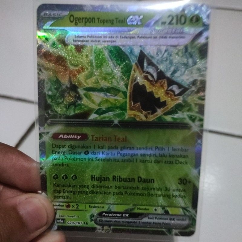 Jual Ogerpon topeng teal ex RR sleeve - 020/187 - Festival terastal (sv8a) | Shopee Indonesia