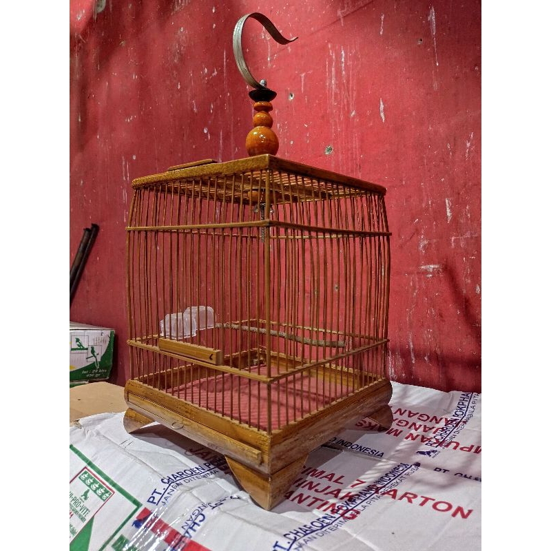 Jual kandang cungko bambu kotak sangkar cungko ukuran 22x22 cocok untuk ...