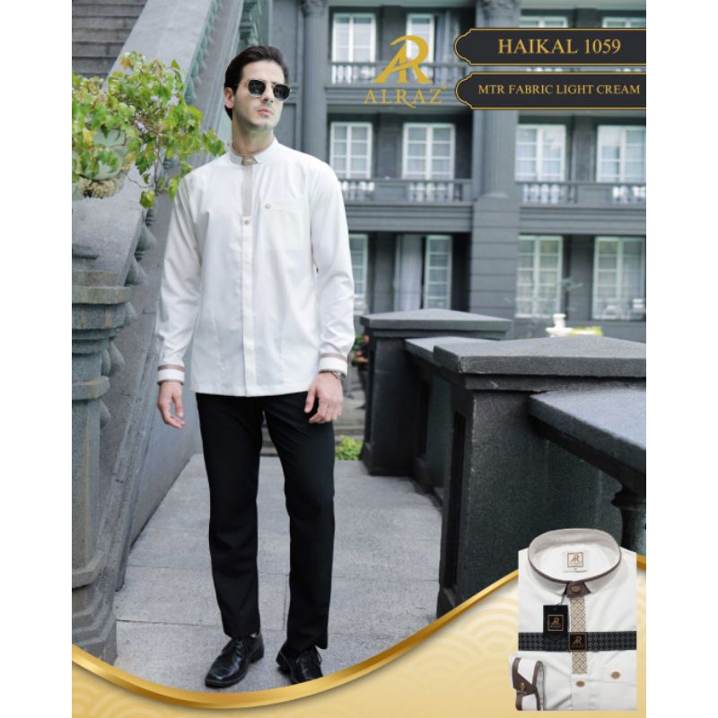 Jual KOKO ALRAZ PREMIUM | KOKO LENGAN PANJANG PUTIH | Shopee Indonesia