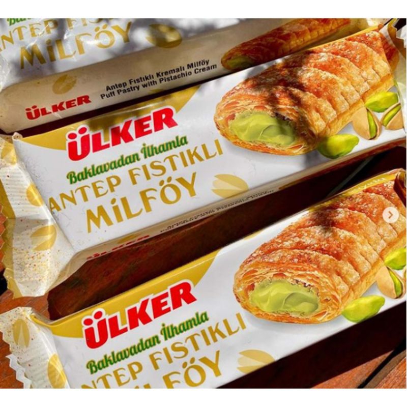 Jual ULKER PISTACHIO PASTRY BAKLAVA | Pistachio Milfoy | baklava Turki ...