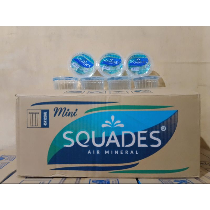 Jual AIR MINERAL SQUADES GELAS MINI 120 ML | Shopee Indonesia
