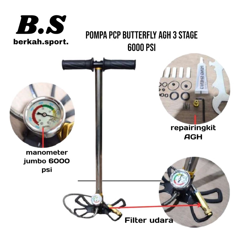 Jual Pompa Pcp BUTTERFLY AGH 6000 psi 3 stage 100% import, Pompa Pcp ...