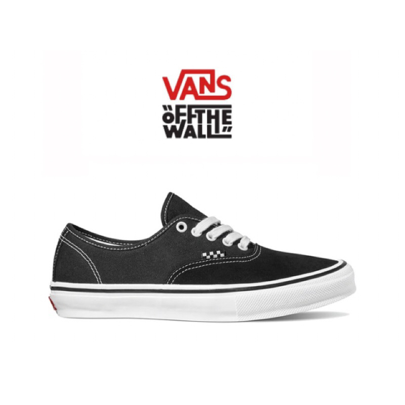 Jual VANS AUTHENTIC SKATEBOARDING BLACK WHITE || SEPATU VANS 100% ORIGINAL | Shopee Indonesia