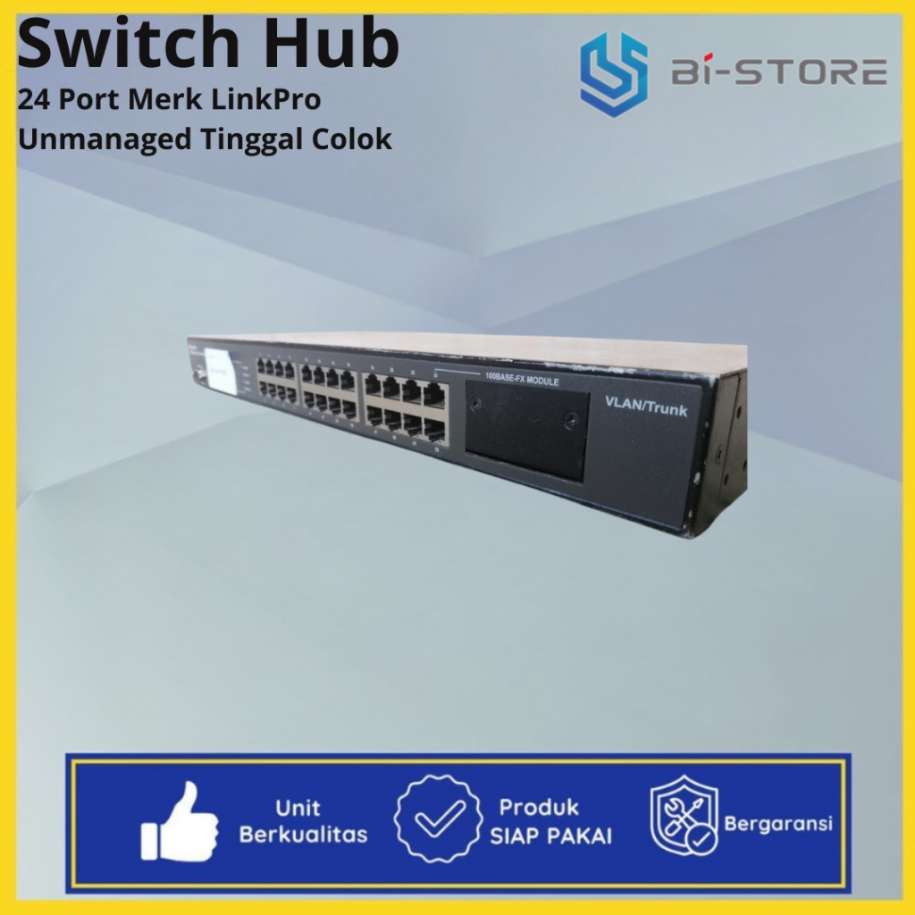 Jual Switch Hub 24 Port Merk LinkPro Unmanaged Tinggal Colok | Shopee ...