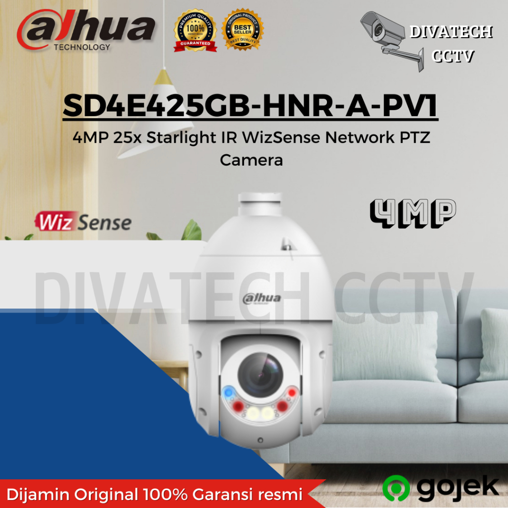 Jual DAHUA SD4E425GB-HNR-A-PV1 4MP 25x Starlight IR WizSense Network PTZ Camera | Shopee Indonesia