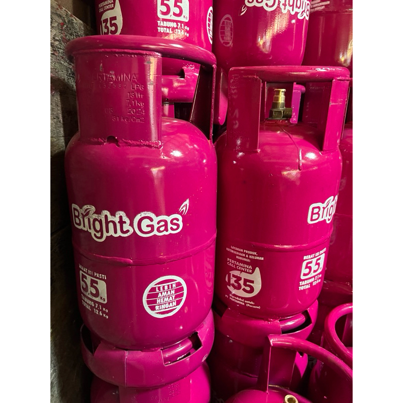 Jual TABUNG GAS BRIGHT GAS 5,5 KG TAUN BARU (KOSONGAN)BG | Shopee Indonesia