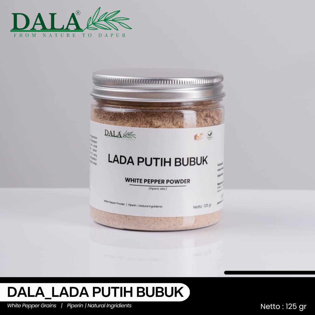 Jual DALA_Lada Putih Bubuk / White Pepper Powder (70 gr / 125 gr ...