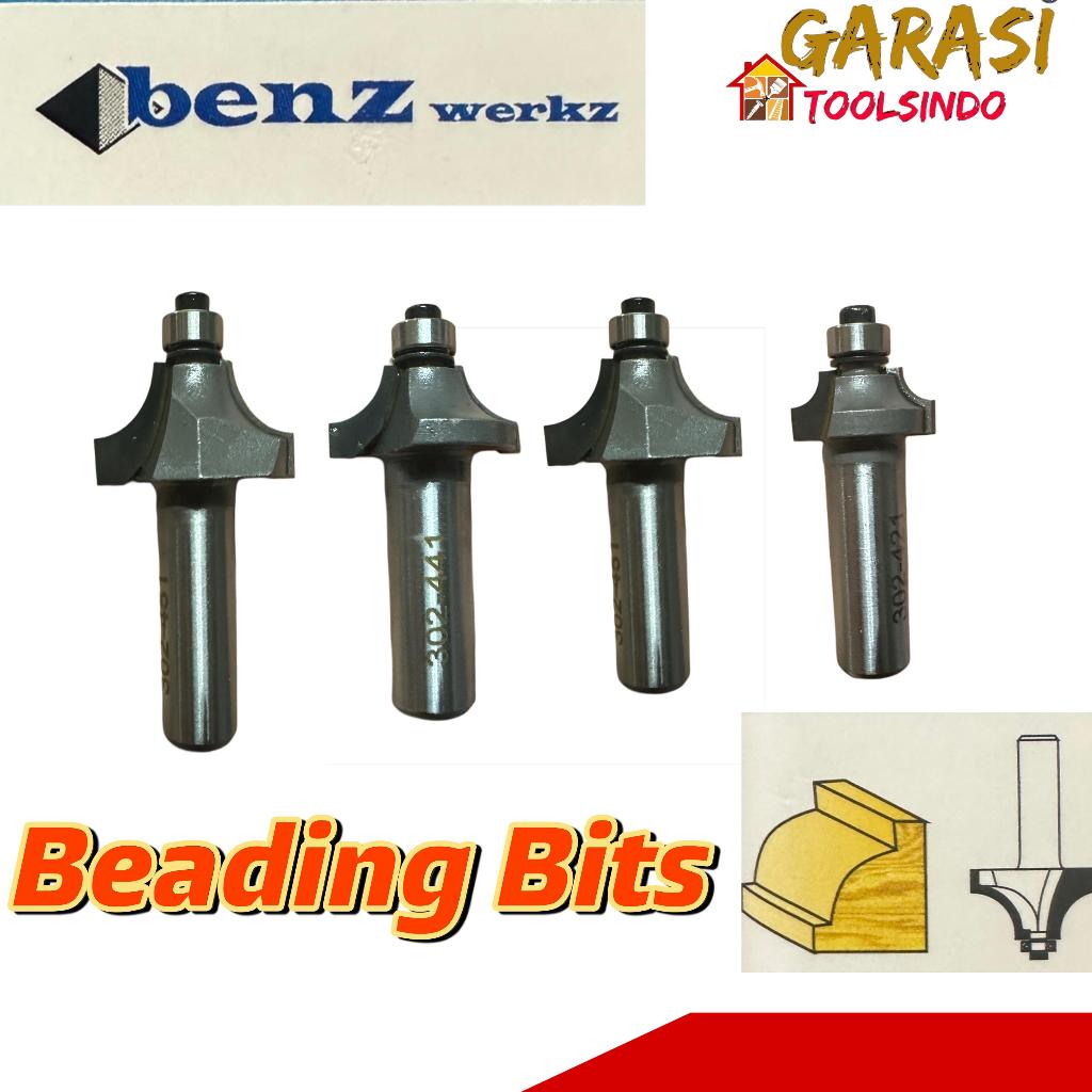 Jual BENZ WERKZ Mata profil beading bits 12,7 mm mata router lis kayu 12 mm pisau trimer mata ...