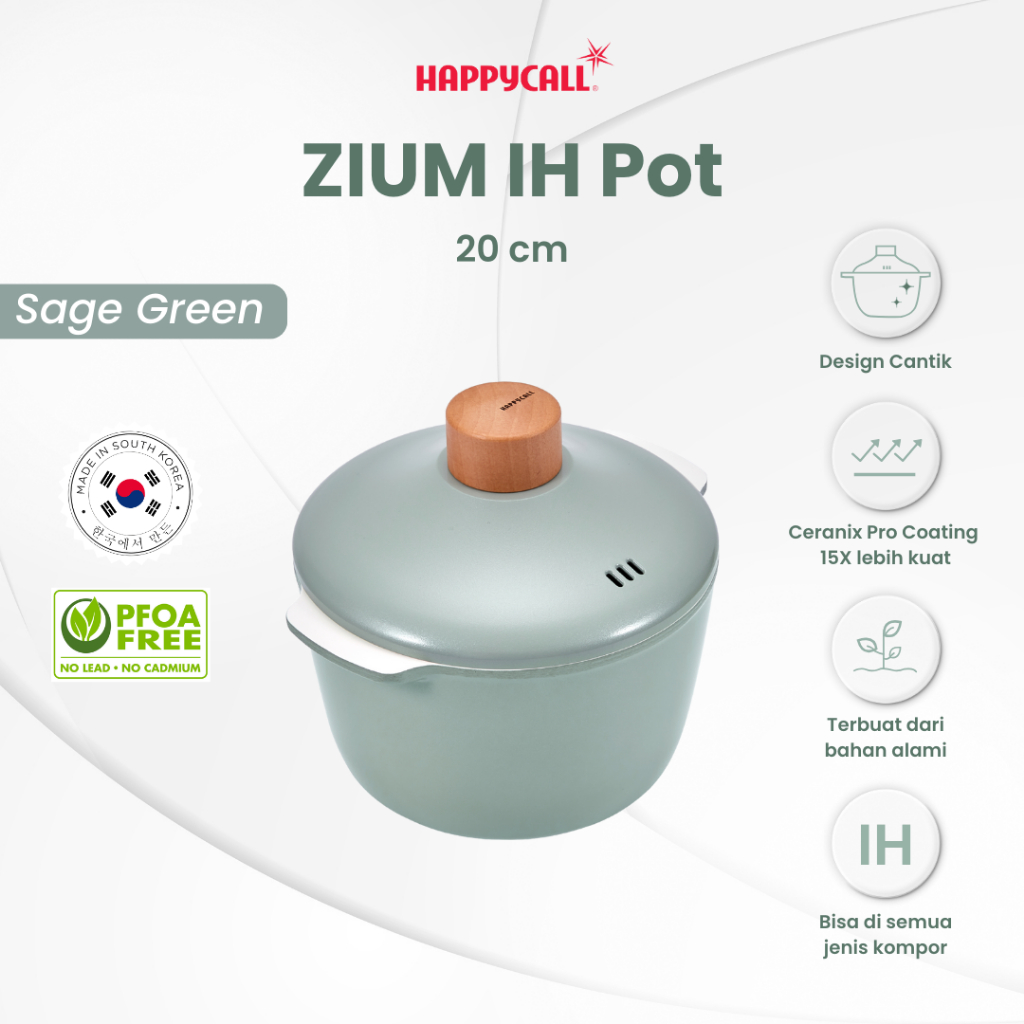 Jual Happycall Zium IH Pot 20 cm - Panci Anti Lengket 20 cm | Shopee Indonesia