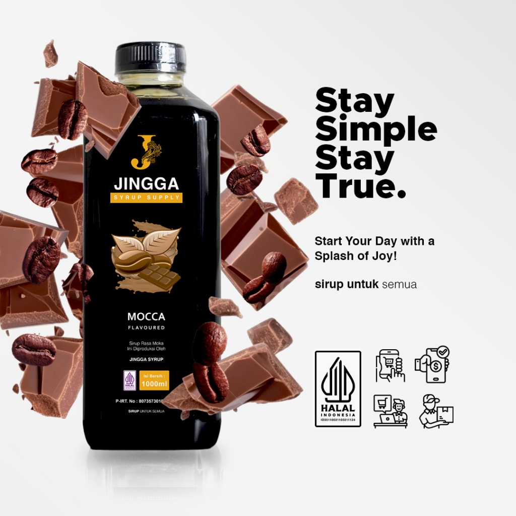 Jual JINGGA Mocca Syrup 1000ml - Sirup Rasa Mocca untuk Mocktail ...