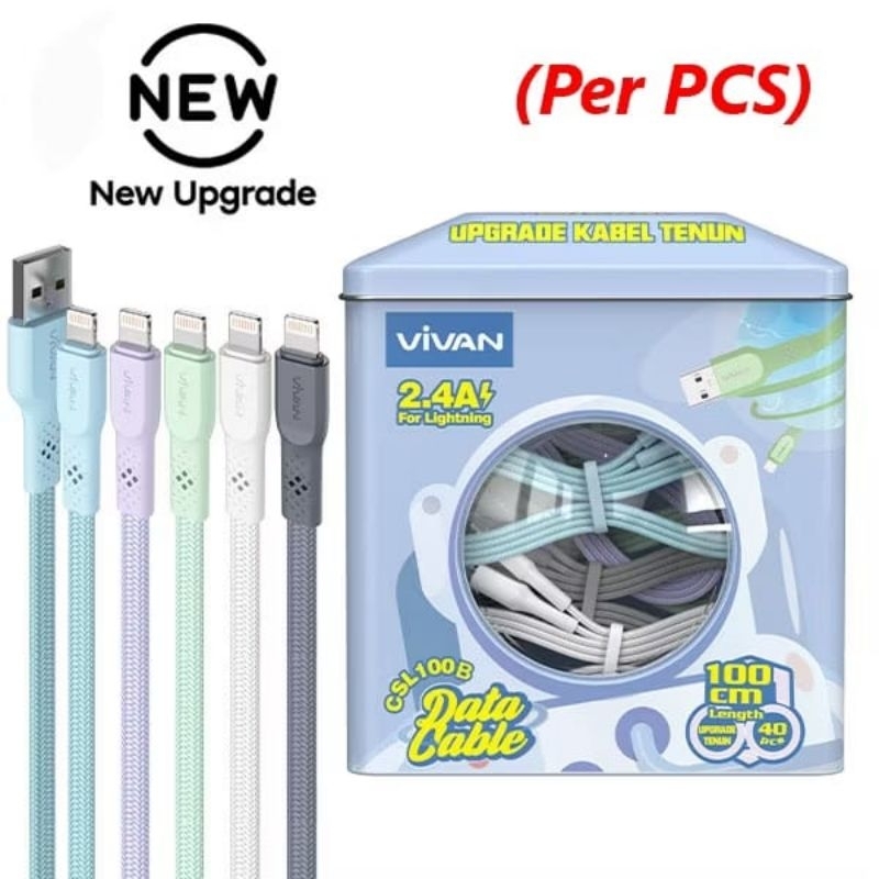 Jual BATAM SHOPPING MALL (CTR) CSL100B KABEL Vivan 1M Data Cable Toples ...