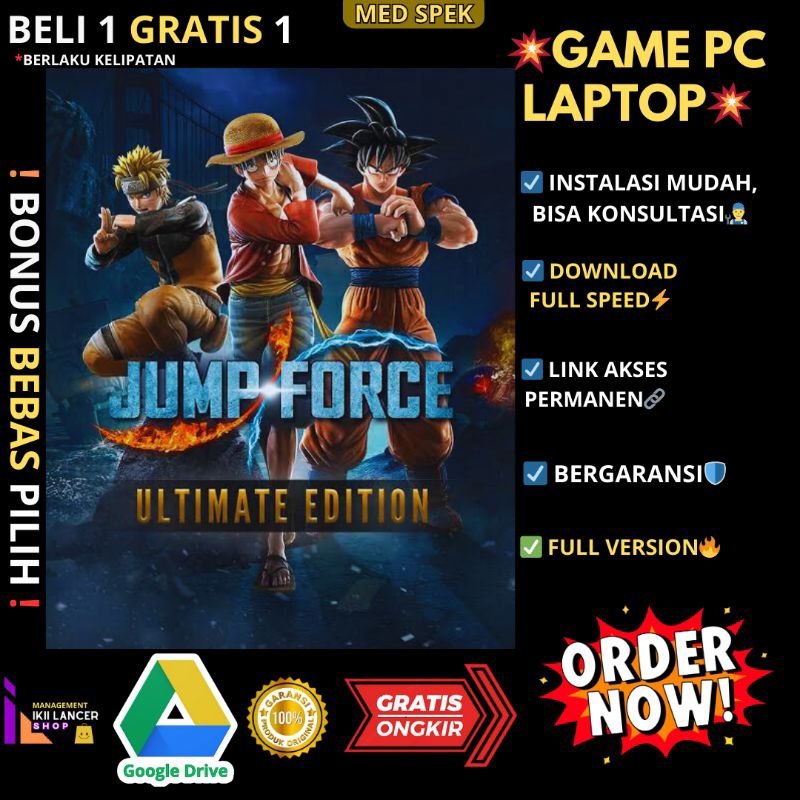 Jual Jump Force Ultimate Edition (2019) - PC LAPTOP GAMES - ORIGINAL WINDOWS | Shopee Indonesia