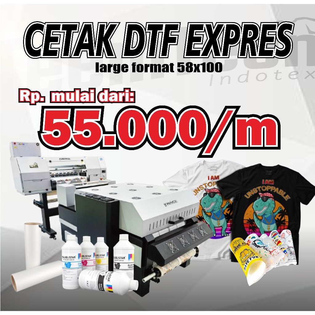 Jual Sablon Setrika Custom DTF Design Bebas Suka Suka | Jasa Cetak ...