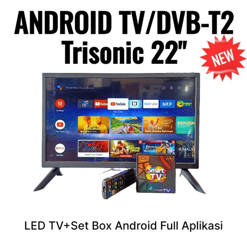 Jual ANDROID TV TRISONIC 22" / LED TV TRISONIC 22" / TV DIGITAL ...