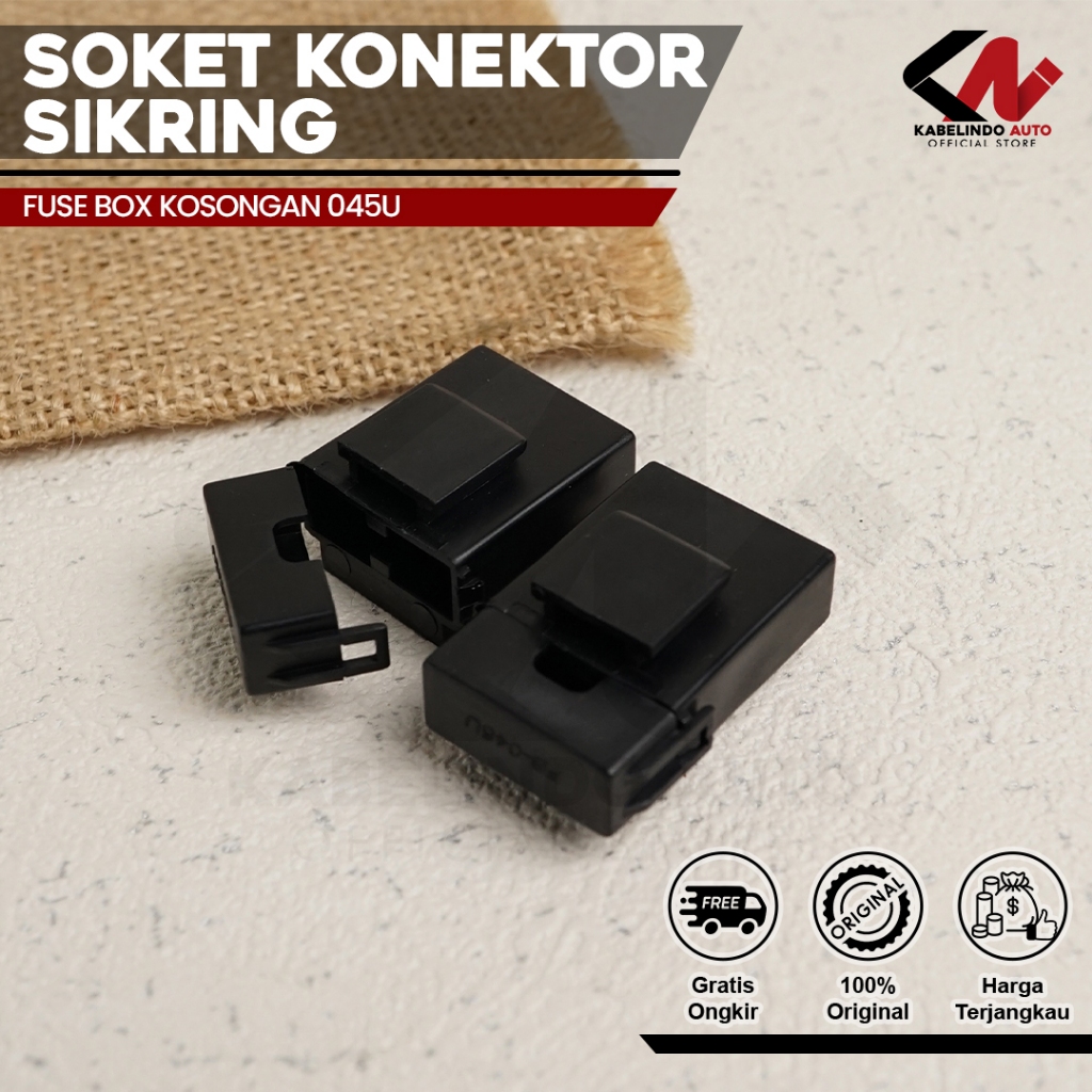 Jual Rumah Sikring 045U / Socket Sekring Fuse / Soket Sikring 706 Hitam ...