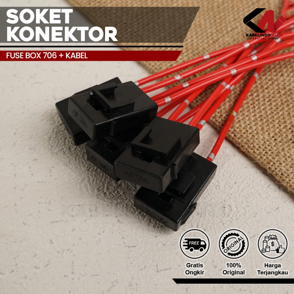 Jual Soket Sikring 706 / Rumah Sikring / Socket Sekring Fuse Box Hitam ...