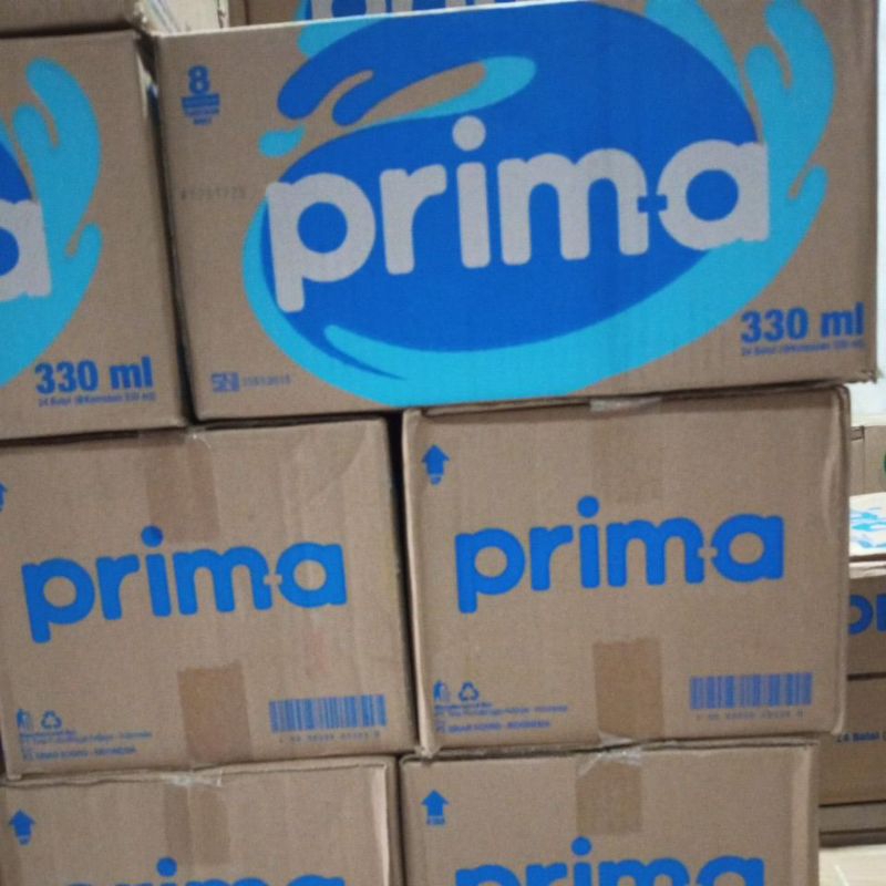 Jual Prima 330ml 1 dus isi 24 botol / air mineral prima / air minum botol mini / prima mini ...