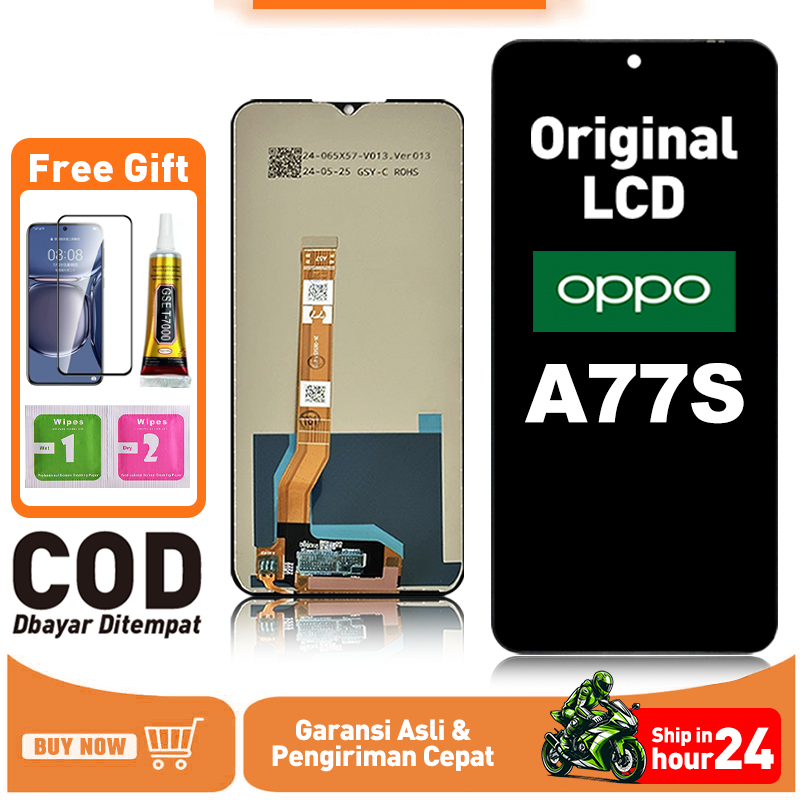Jual LCD OPPO A77s TOUCHSCREEN Fullset Asli Crown Murah Ori Compatible ...