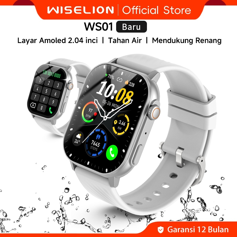 Jual 2025 Smartwatch WISELION WS01 Support Swimming｜Pemantauan Tekanan ...