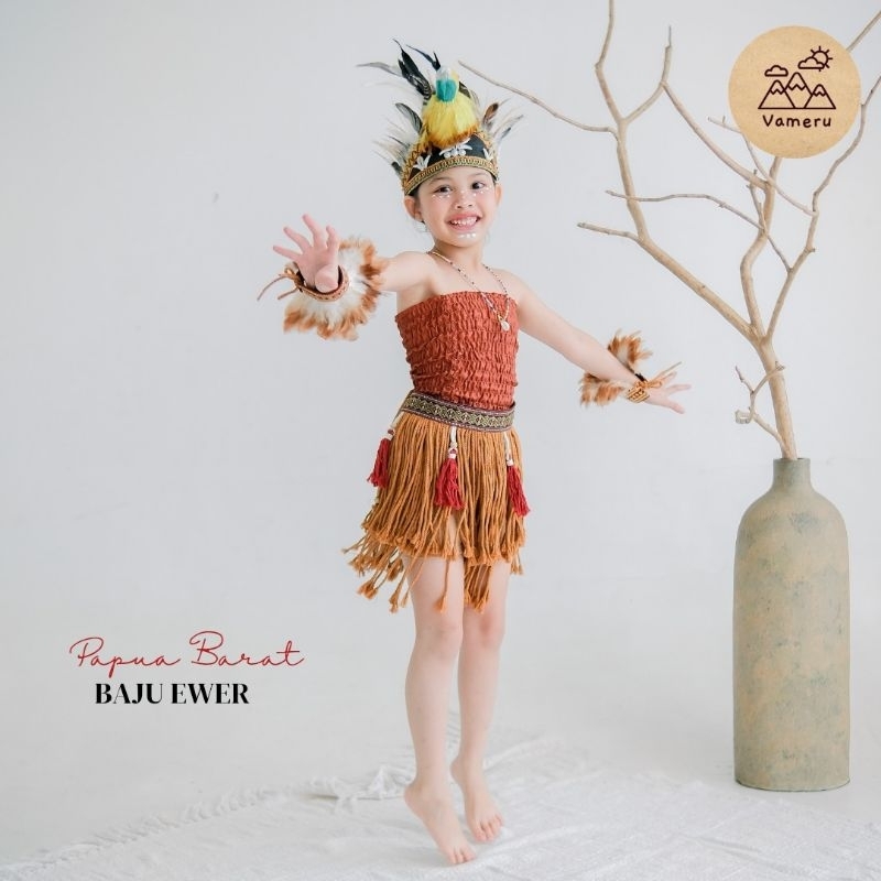 Jual BAJU ADAT PAPUA BARAT ANAK PEREMPUAN EWER | Shopee Indonesia