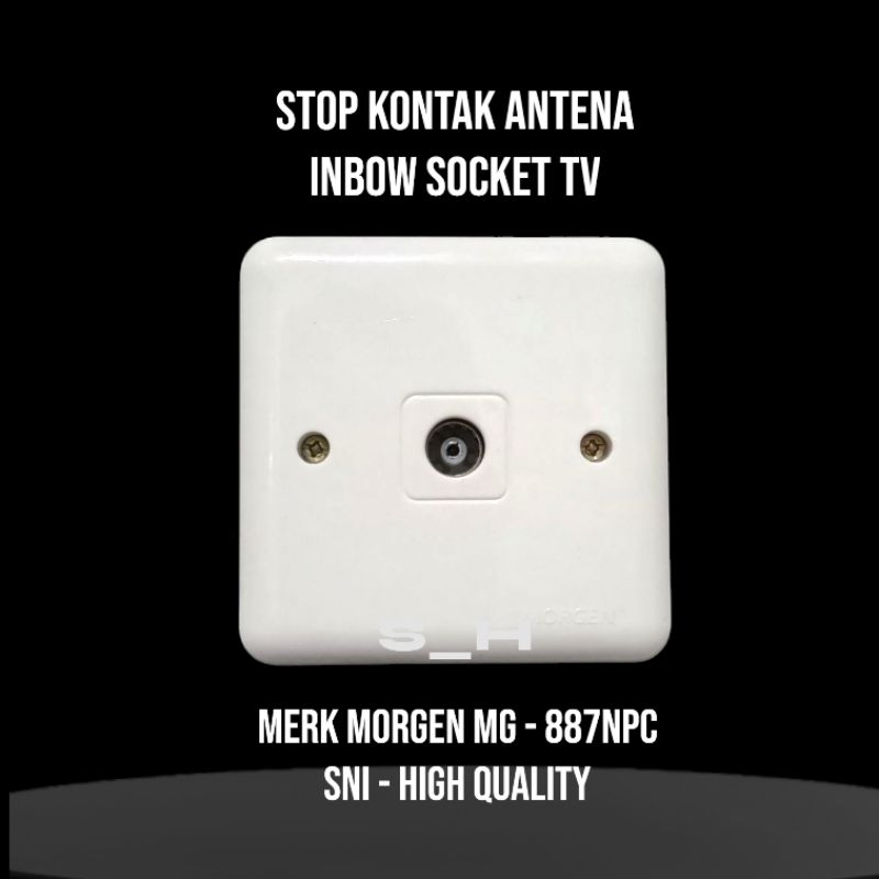 Jual Stop Kontak TV Colokan Antena / Socket TV Morgen IB | Shopee Indonesia