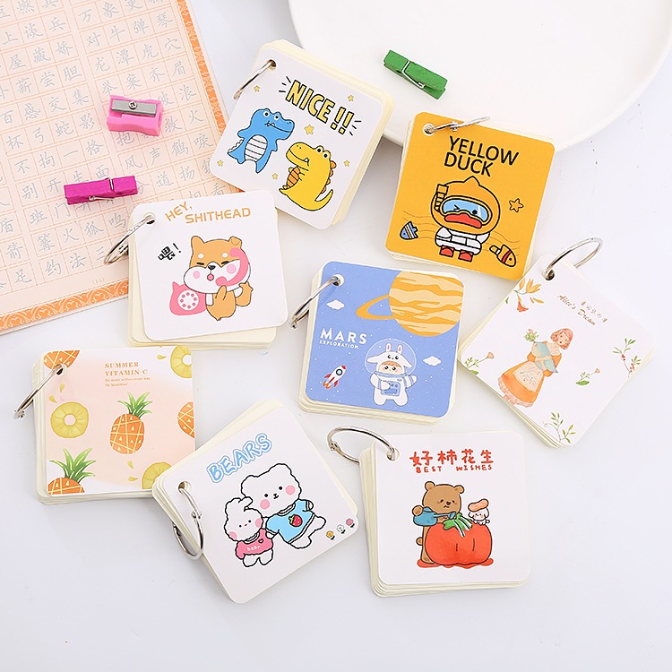 Jual SB 80 Lembar Notebook RING MINI Sticky Note Lucu Buku Note Gantung ...