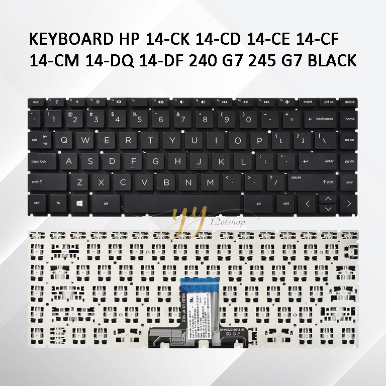 Jual KEYBOARD HP 14-CK 14-CD 14-CE 14-CF 14-DF 14-DQ 240 G7 | Shopee ...