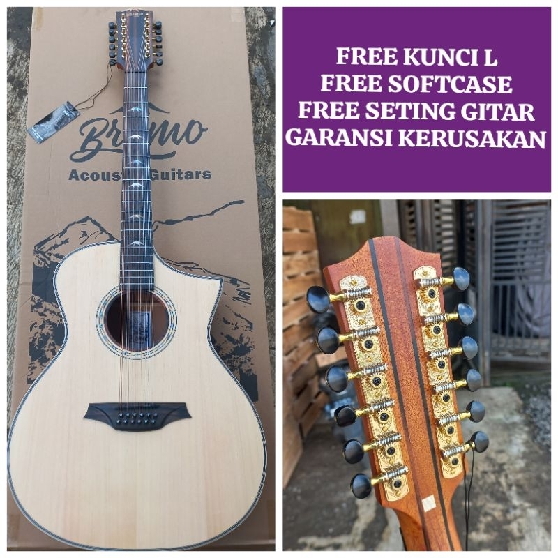 Jual GITAR BROMO BAT4CE 12 SENAR BROMO BAT4MCE12 | Shopee Indonesia