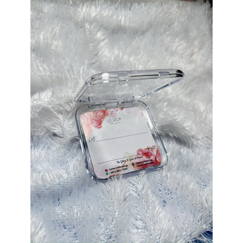 Jual EXTRA | PREMIUM ACRYLIC BOX + KERTAS ALAS untuk simpan Press On ...