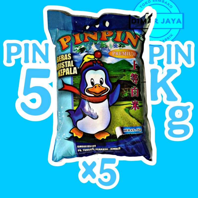 Jual Beras Pin Pin Premium 25 Kg (Kemasan 5 Kg x 5) | Shopee Indonesia