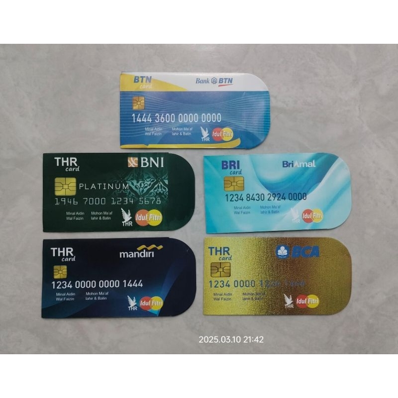 Jual Amplop Lebaran Unik/Angpao Unik THR/Tunjangan Hari Raya/Tema Bank ...