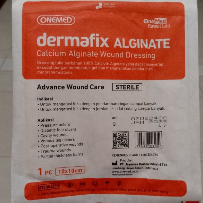Jual DERMAFIX ALGINATE Wound Dressing 10cm x 10cm | Shopee Indonesia