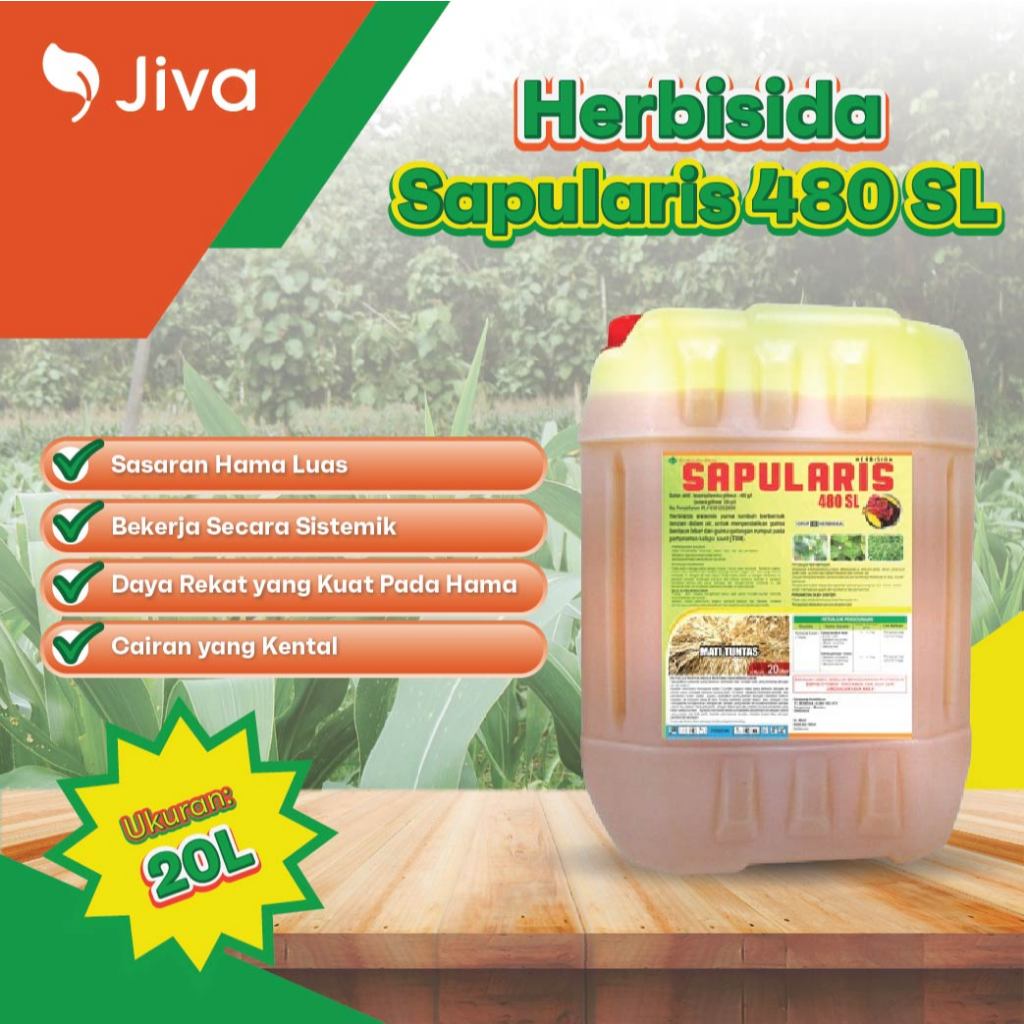 Jual Pembasmi Rumput Liar Ilalang Daun Lebar Sapularis 480 SL Herbisida ...
