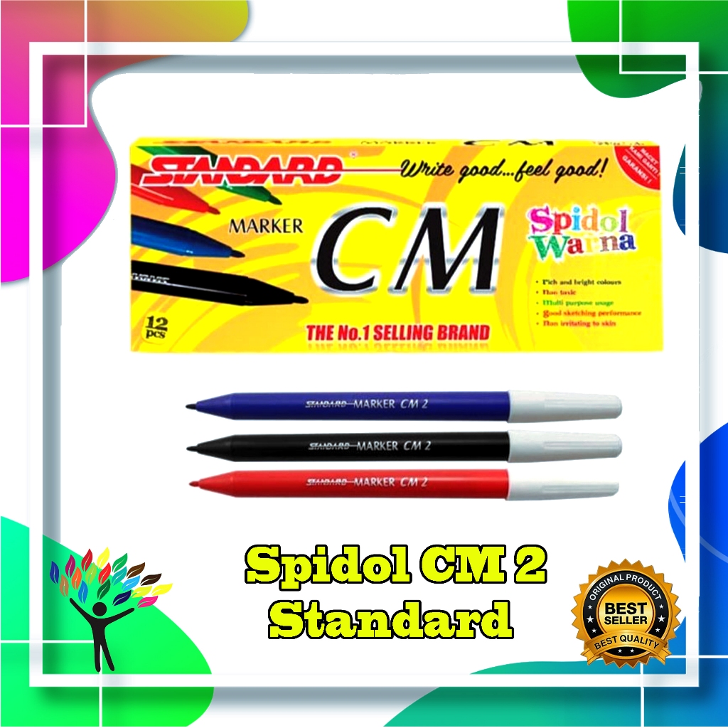 Jual Spidol Warna - Standard CM 2 ORIGINAL | Shopee Indonesia