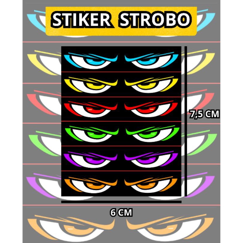 Jual STIKER STROBO MATA MINIATUR BUS | Shopee Indonesia